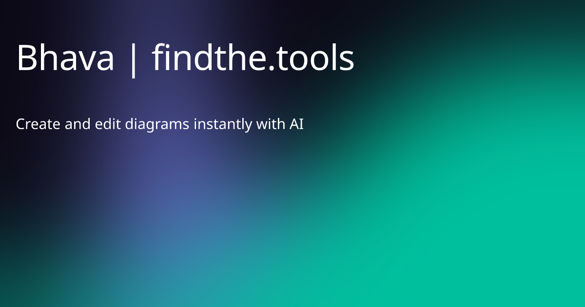 Bhava - Find the best tools for your job | findthe.tools