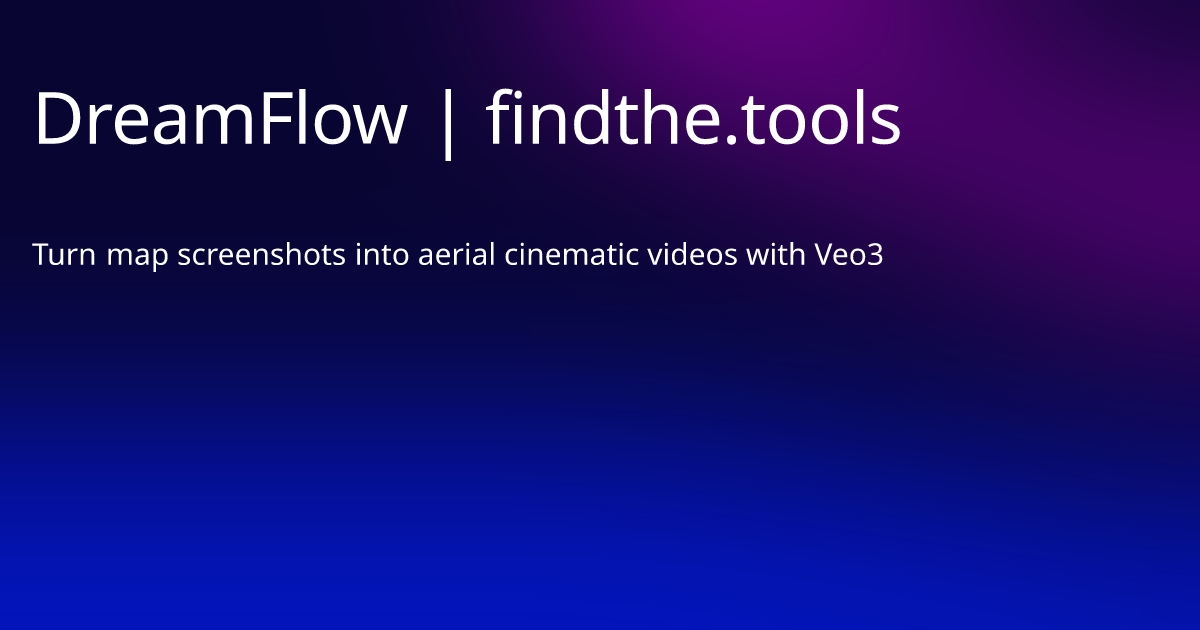 DreamFlow - Find the best tools for your job | findthe.tools